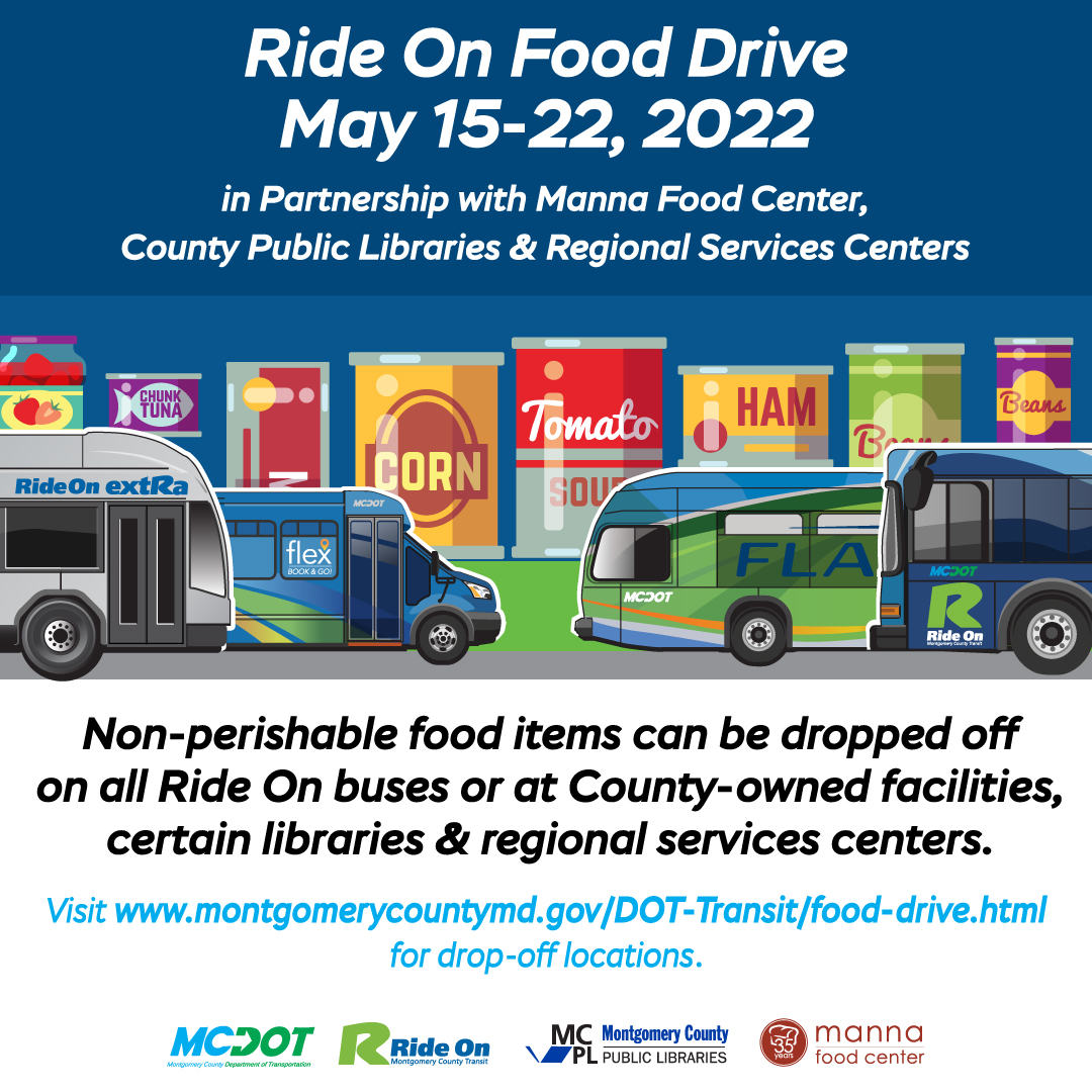 May 15-22: Ride On’s Annual Give & Ride Food Drive